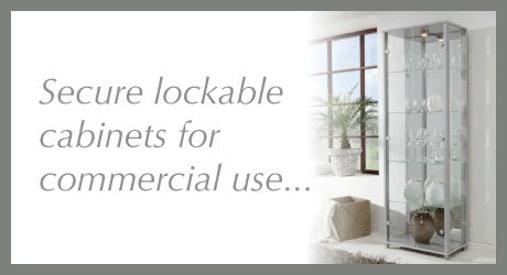 Lockable Glass Display Cabinets for Commercial Shop Retail – Display ...